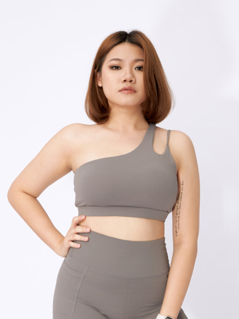 Motive One Shoulder Sports Bra – FLOE ACTIVE